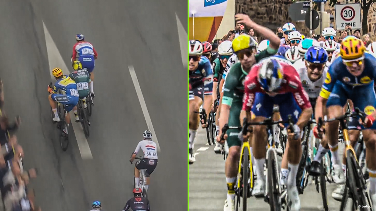 Slalommende Danny van Poppel hindert Matthew Brennan en wordt bestraft ...