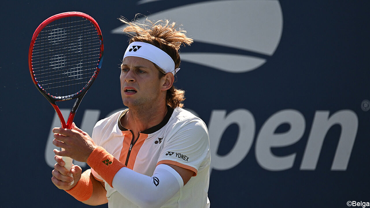 Zizou Bergs gaat kansloos onderuit en verlaat als laatste Belg US Open ...