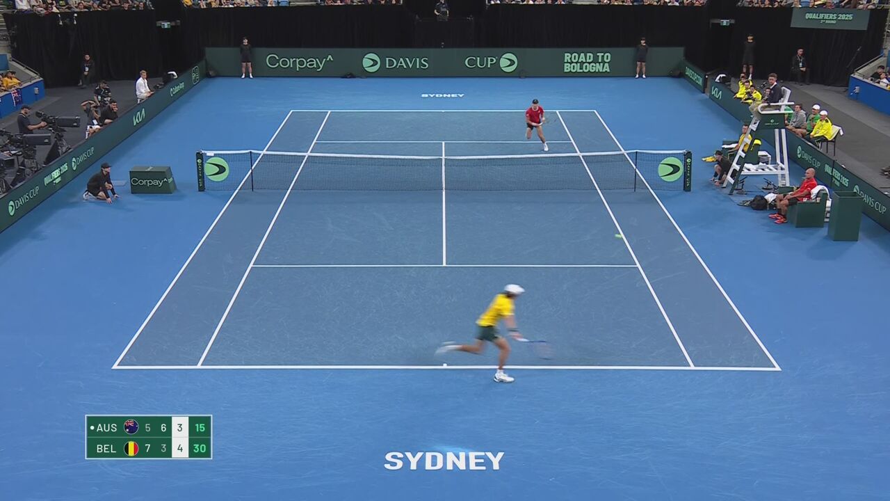 Collignon en Bergs brengen België op een 2-0 voorsprong in kwalificaties van Davis Cup | sporza