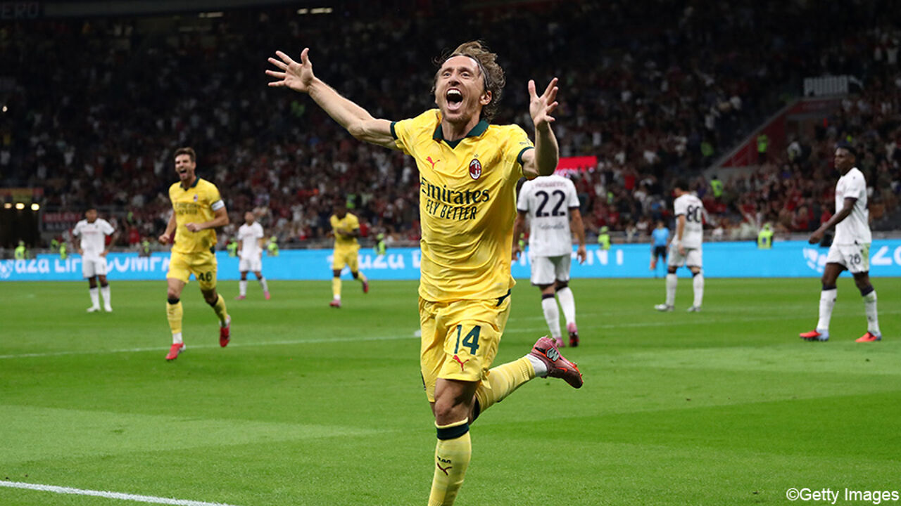 Op assist van Alexis Saelemaekers: Luka Modric schiet AC Milan naar ...