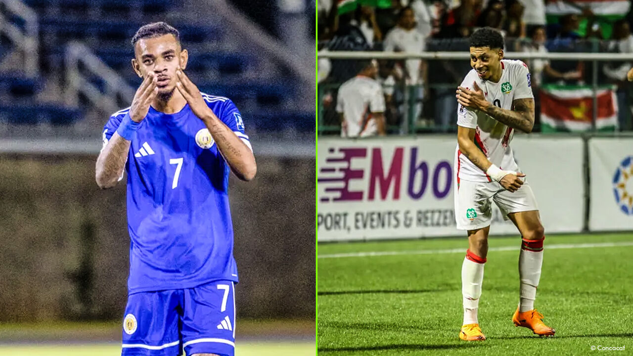 Voetbaldwergen Curaçao en Suriname, met "Belgische" bondscoaches, staan ...