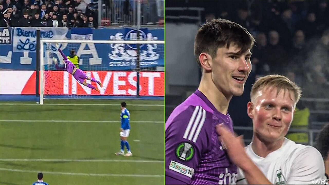 Heerlijke beelden: Mike Penders zweeft schot uit doel en krijgt ...