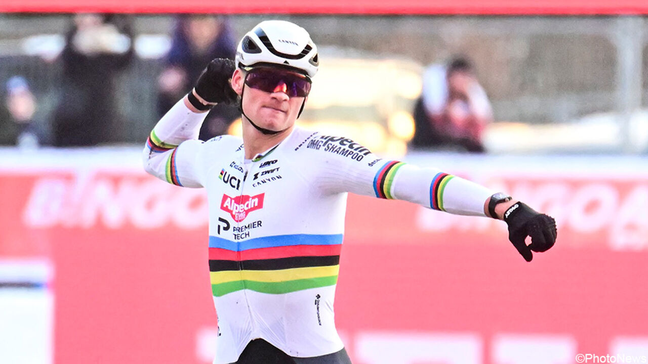 Mathieu van der Poel drukt met 9 op 9 even de pauzeknop in na ...