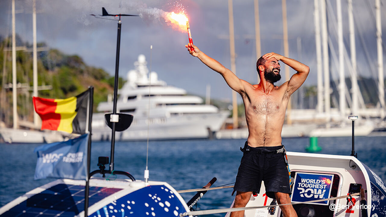Belgische soloroeier Thomas Van Woensel eindigt als tweede in zwaarste ...