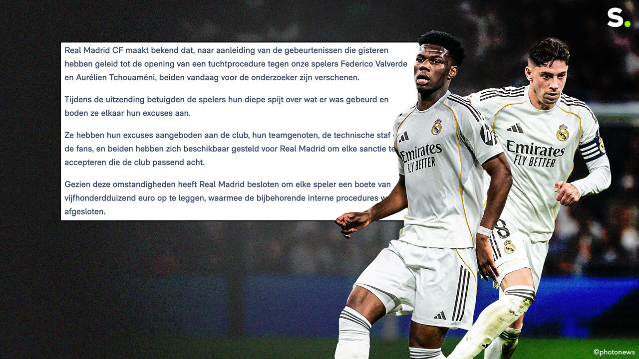 Boete van half miljoen euro, maar "excuses aan elkaar aangeboden": Real ...