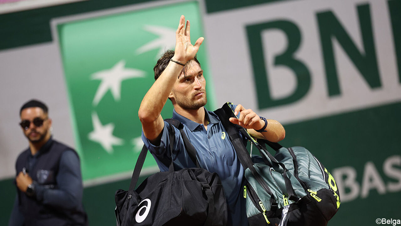 Anticlimax in marathonmatch: Raphaël Collignon moet na 5 uur tennissen ...